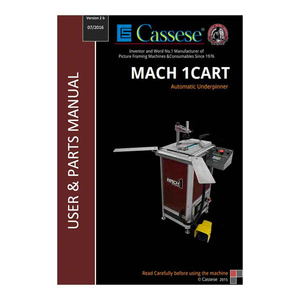Cassese Mach 1 CART User Manual - Underpinner Spares