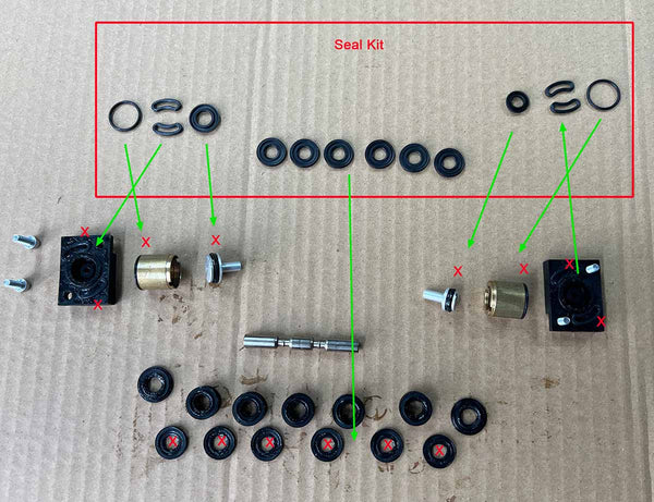 Minigraf underpinner - Control valve seal / repair kit - Underpinner Spares