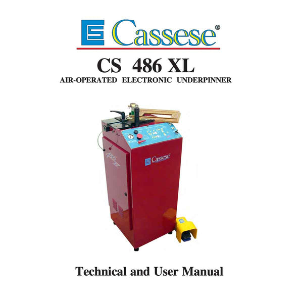 Cassese Instruction Manuals Page 2 - Underpinner Spares